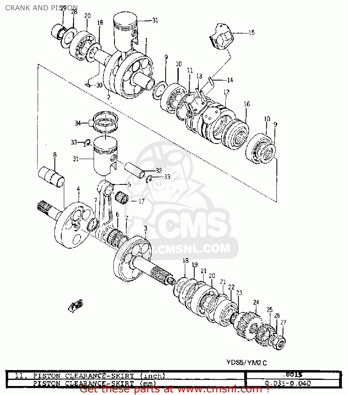 1701154100: Metal, Filler (171-11541-00) Yamaha - buy the 170-11541-00 ...