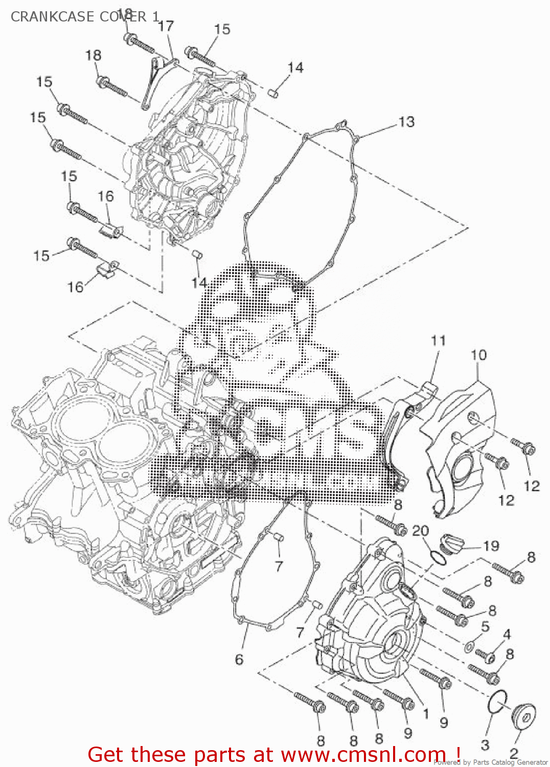 BU3E546100: Gasket, Crankcase Yamaha - buy the BU3-E5461-00-00 at CMSNL