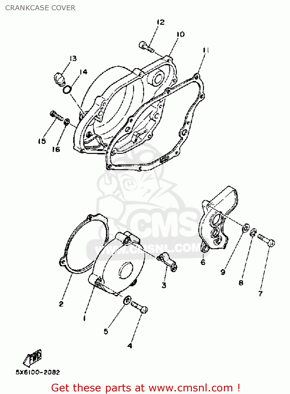 9043016016: Gasket Yamaha - buy the 90430-16016-00 at CMSNL