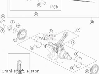 69330018100: Crankshaft Cpl. Ktm - buy the 69330018100 at CMSNL