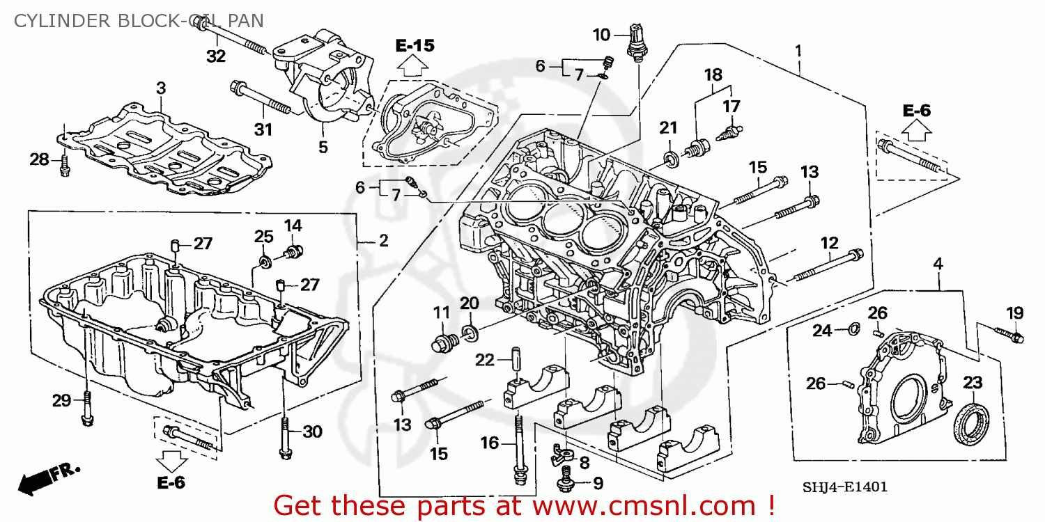 11000RGM810: Block Assy,cyln Honda - buy the 11000-RGM-810 at CMSNL