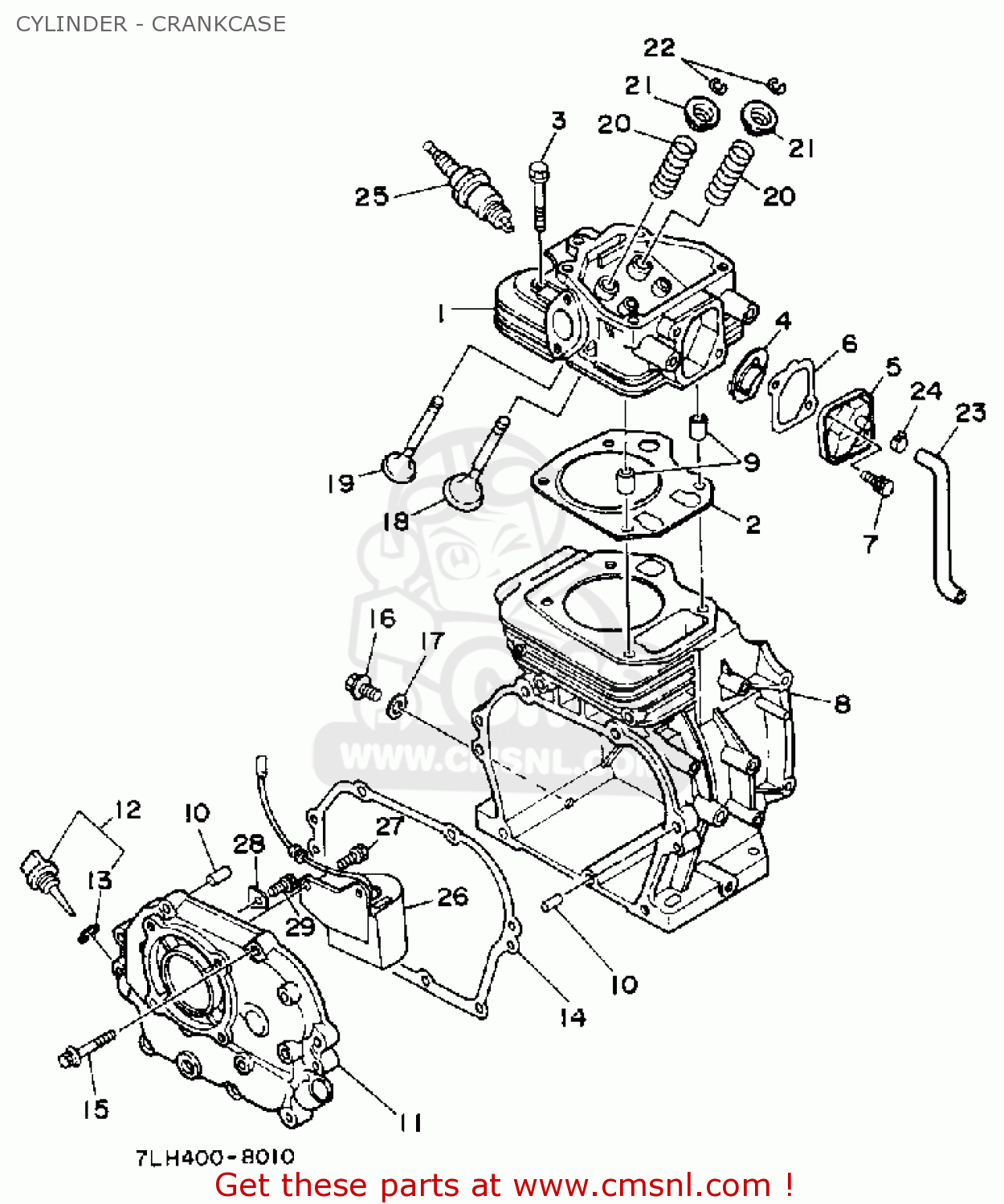 YF1264313122: Valve, Exhaust Yamaha - buy the YF1-26431-31-22 at CMSNL