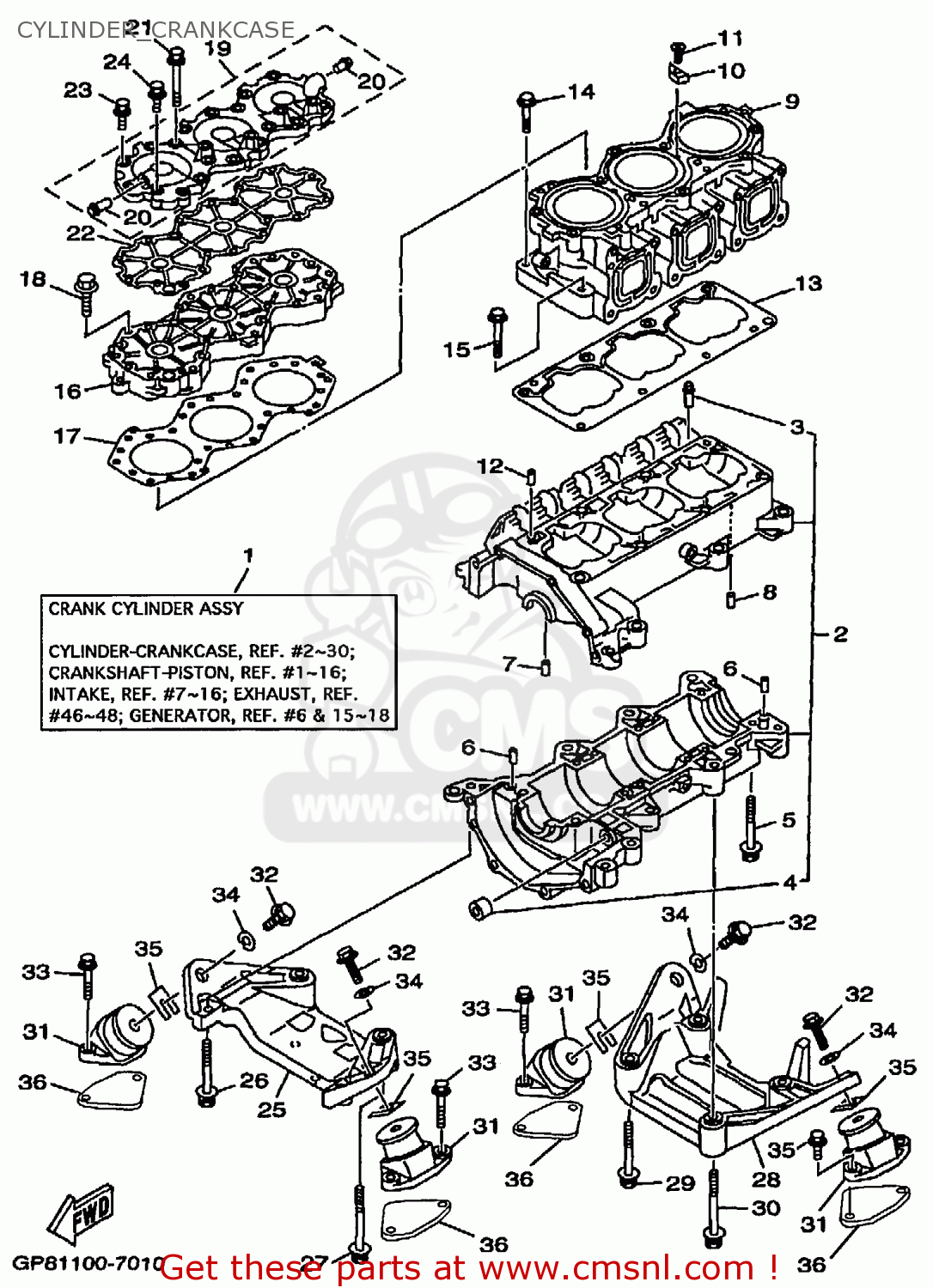 9330612019: Pin, Dowel Yamaha - buy the 93306-12019-00 at CMSNL