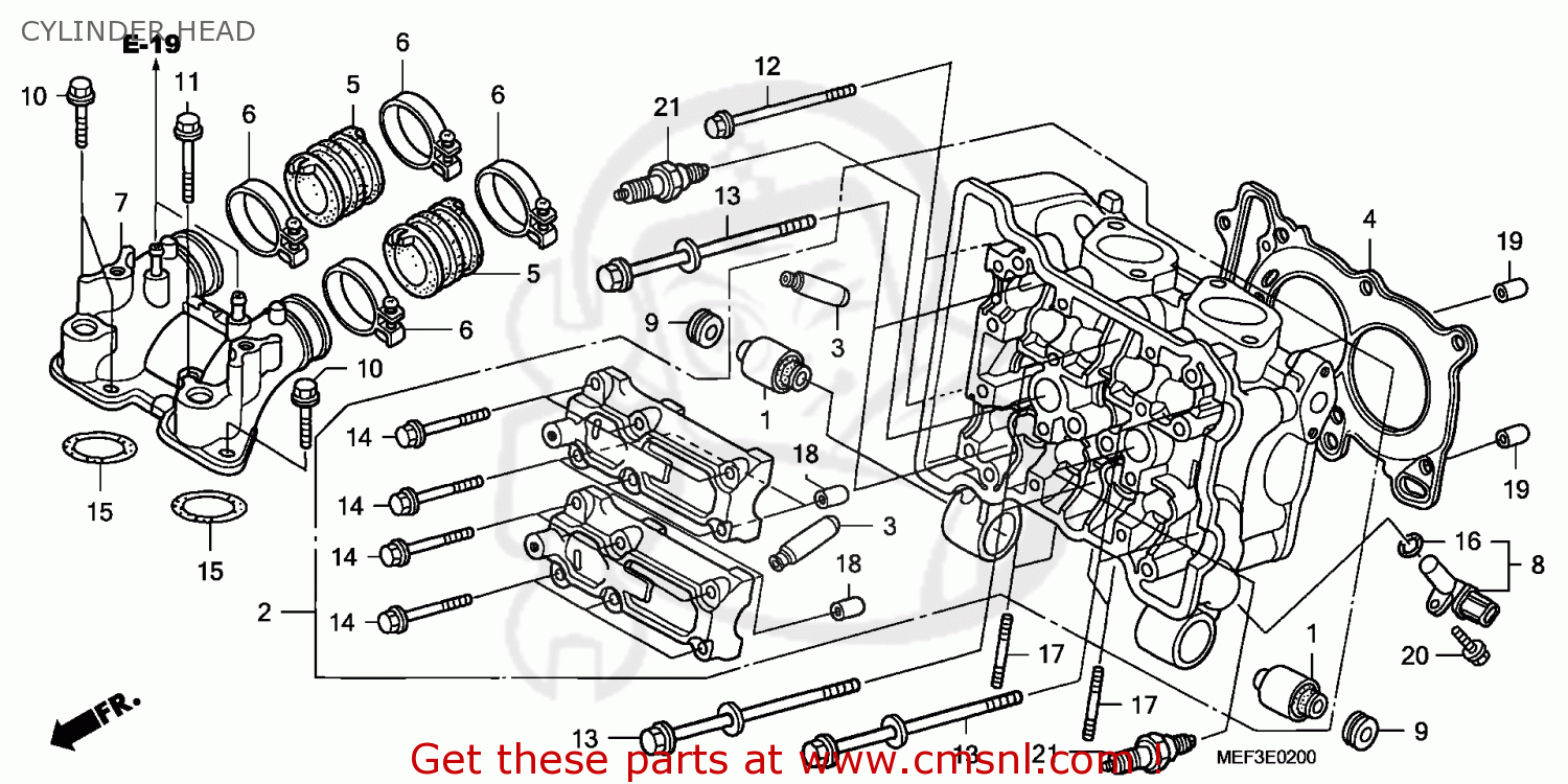 17110MEF000: Pipe Comp,inlet Honda - buy the 17110-MEF-000 at CMSNL