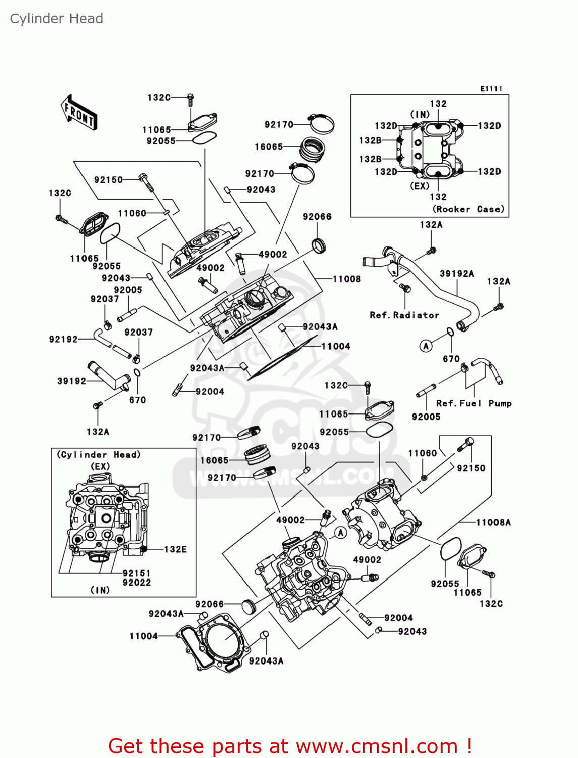 110080021: Head-comp-cylinder,fr Kawasaki - buy the 11008-0021 at CMSNL