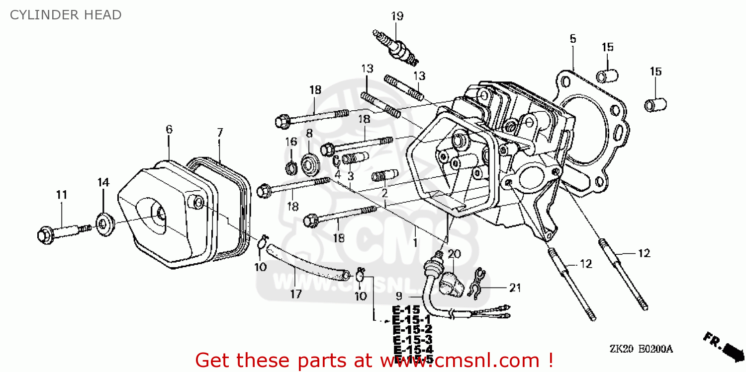 COVER COMP.,HEAD for GX390K1\VWA\14ZF60E7 - order at CMSNL