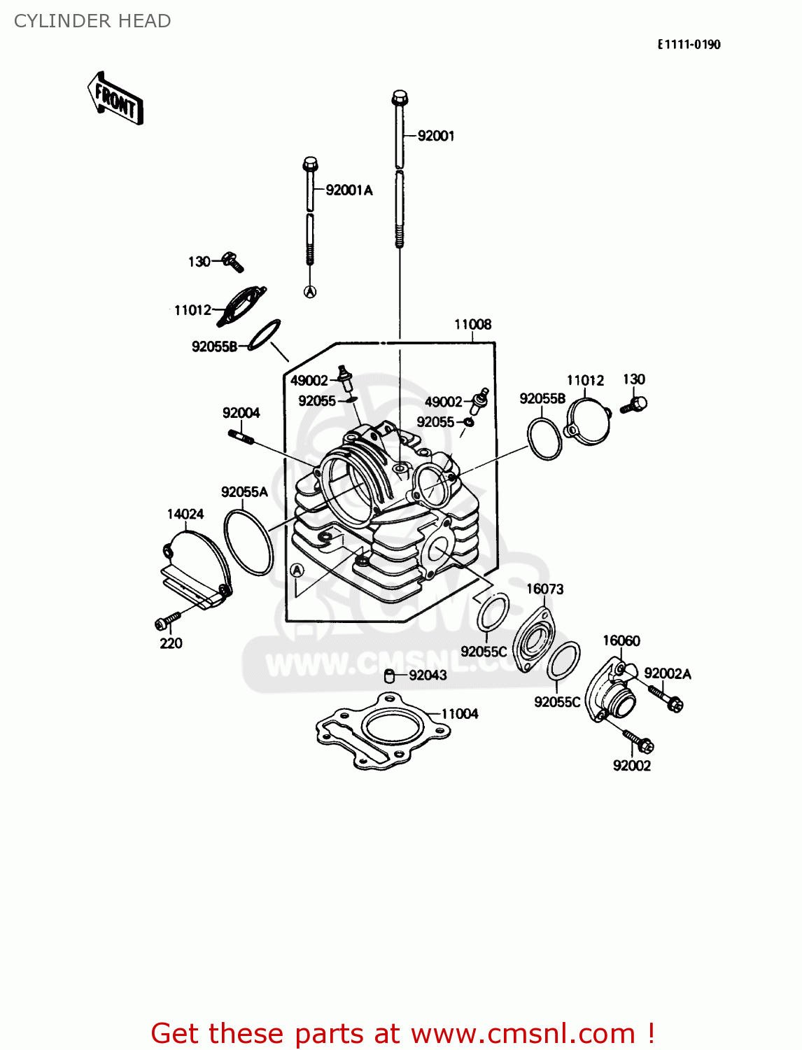 160601009: Pipe-intake Kawasaki - buy the 16060-1009 at CMSNL