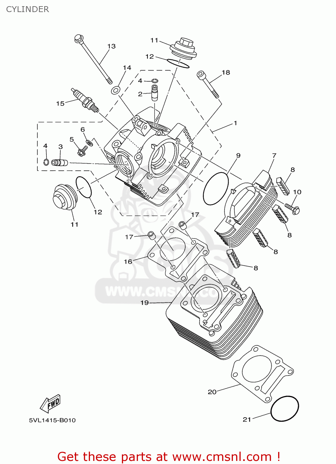 5VLE116100: Absorber Yamaha - buy the 5VL-E1161-00-00 at CMSNL