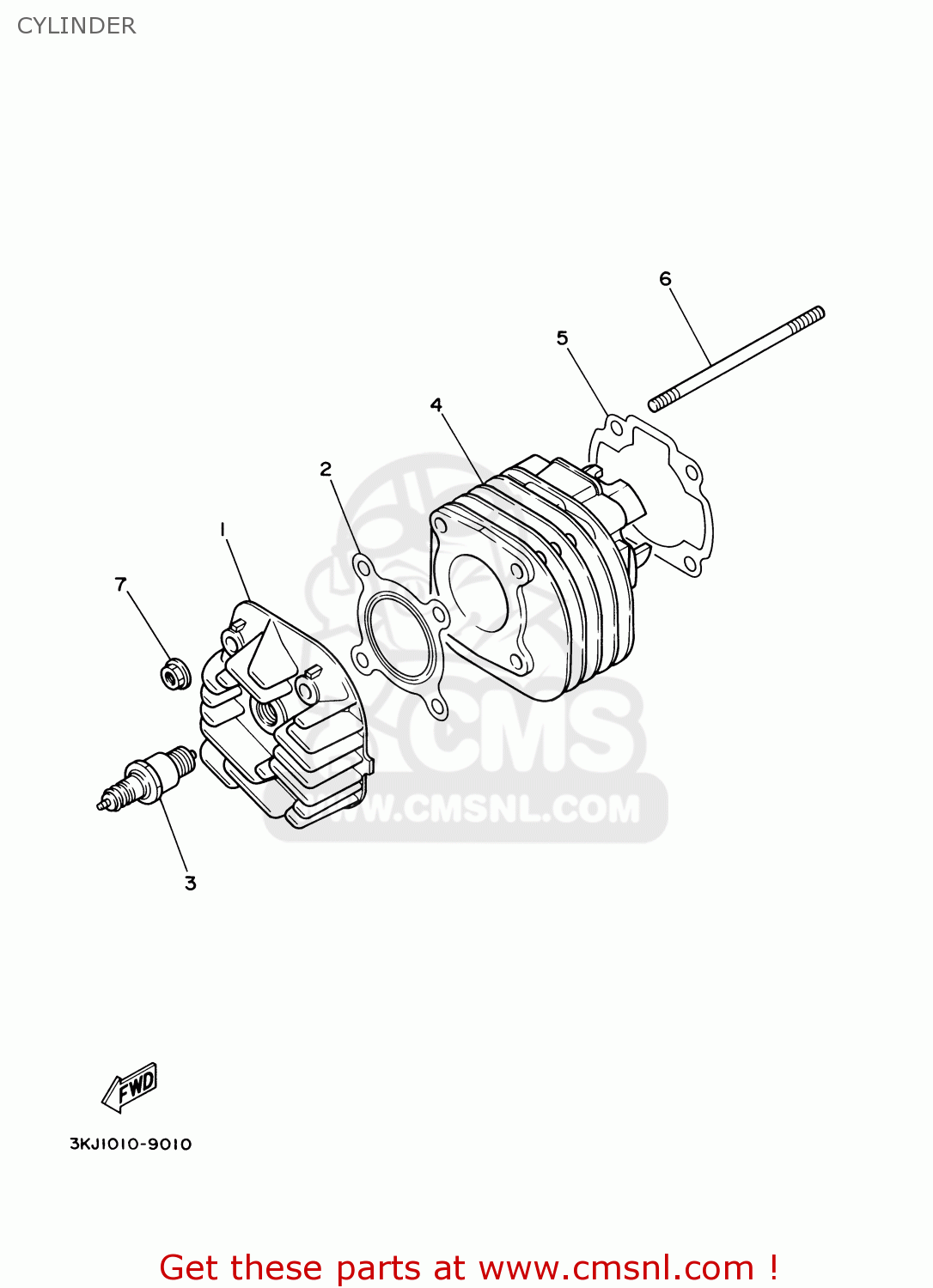NGKBPR7HSO: Plug, Spark (ngk Bpr7hs) Yamaha - buy the NGK-BPR7H-SO at CMSNL