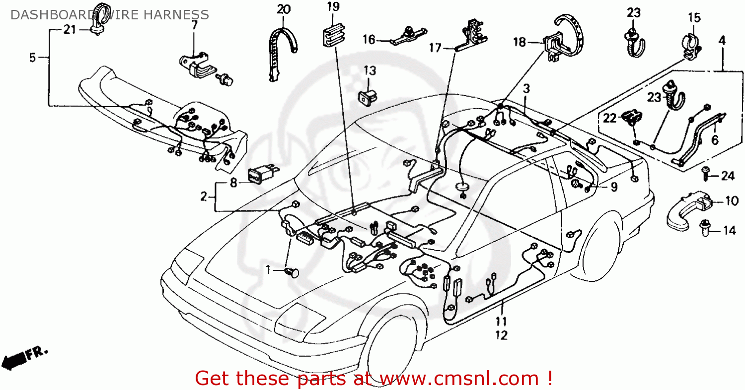 32107SF1A80: Harn, Dashboard Honda - buy the 32107-SF1-A80 at CMSNL
