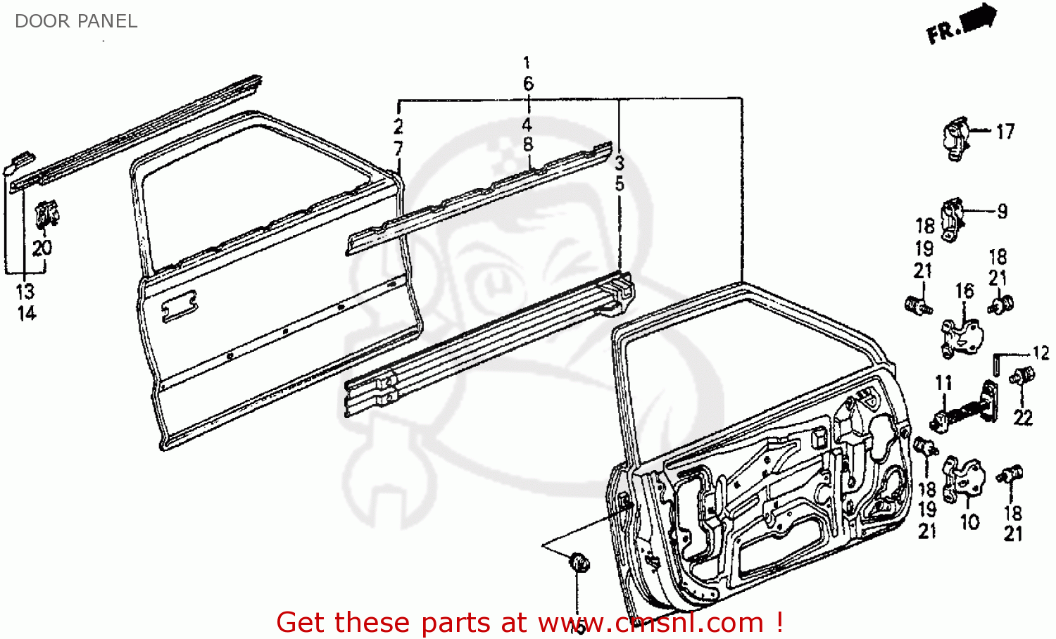 75800SB0671: Mldg Assy R Door Honda - buy the 75800-SB0-671 at CMSNL