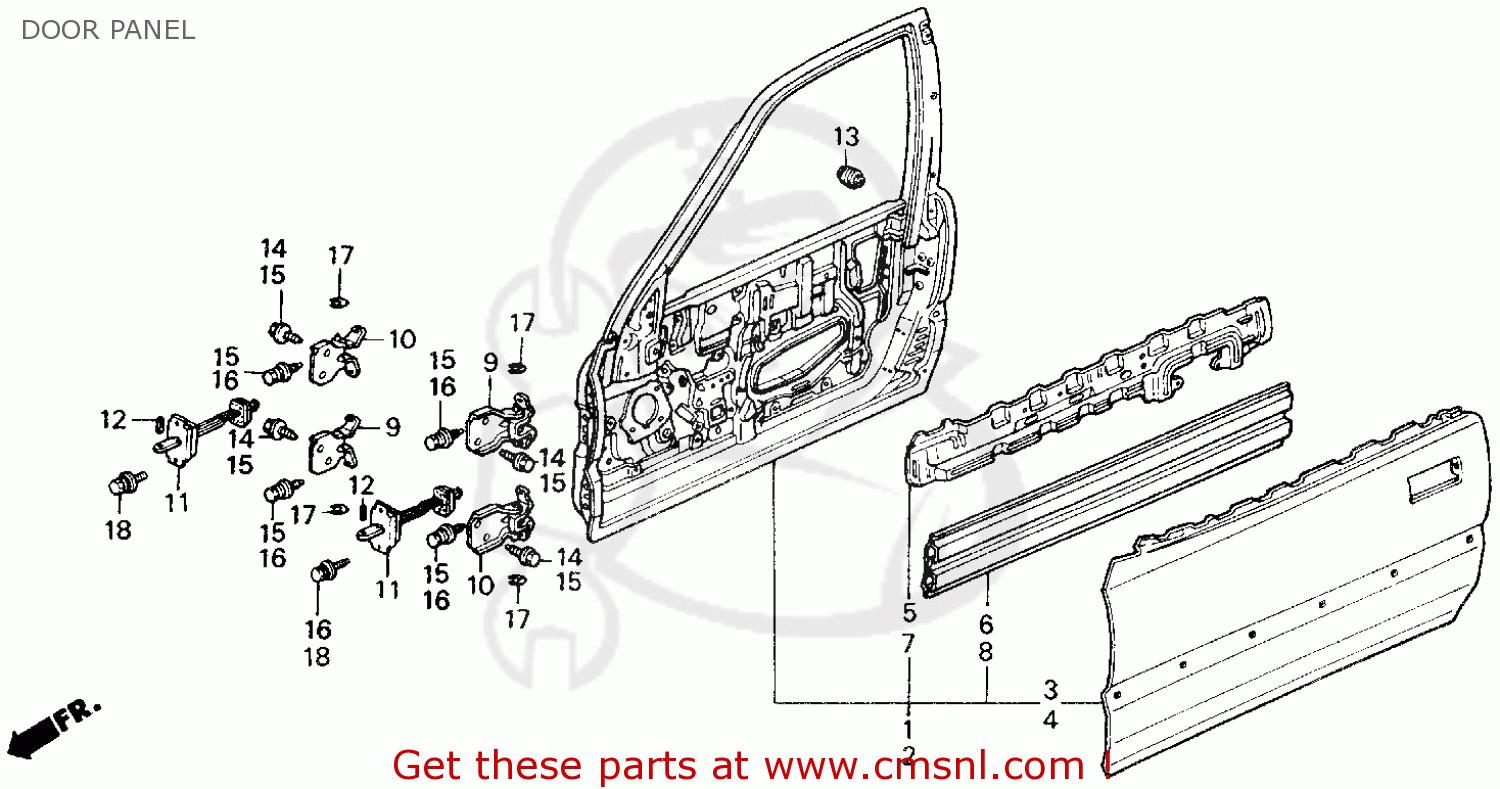 67010SH3A20ZZ: Panel Comp.,r.fr. Honda - buy the 67010-SH3-A20ZZ at CMSNL
