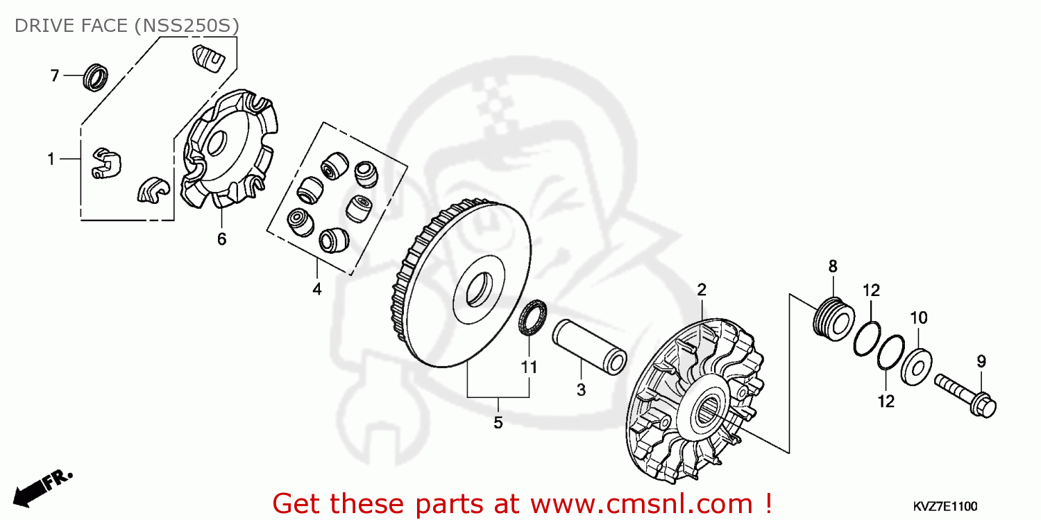 22104KVZ640: Boss B,drive Face Honda - buy the 22104-KVZ-640 at CMSNL