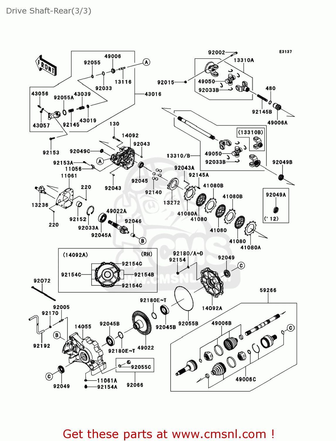 921921041: Tube,breather Kawasaki - buy the 92192-1041 at CMSNL