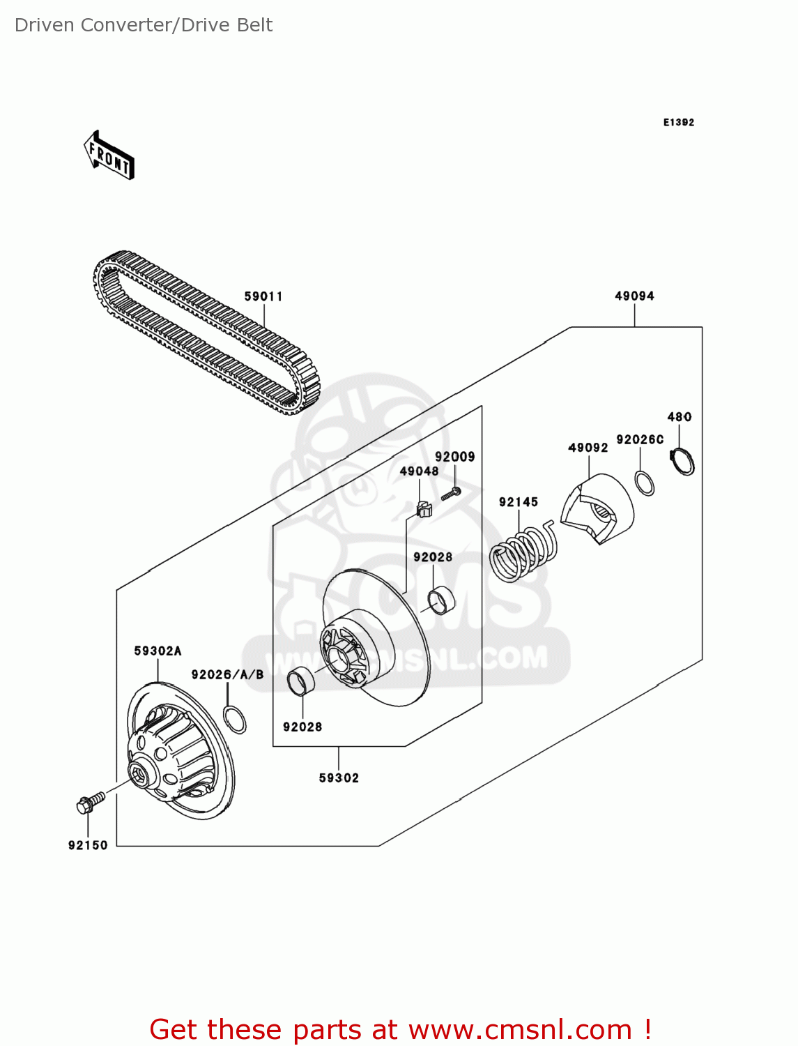 490941084: Converter-assy-driven Kawasaki - buy the 49094-1084 at CMSNL