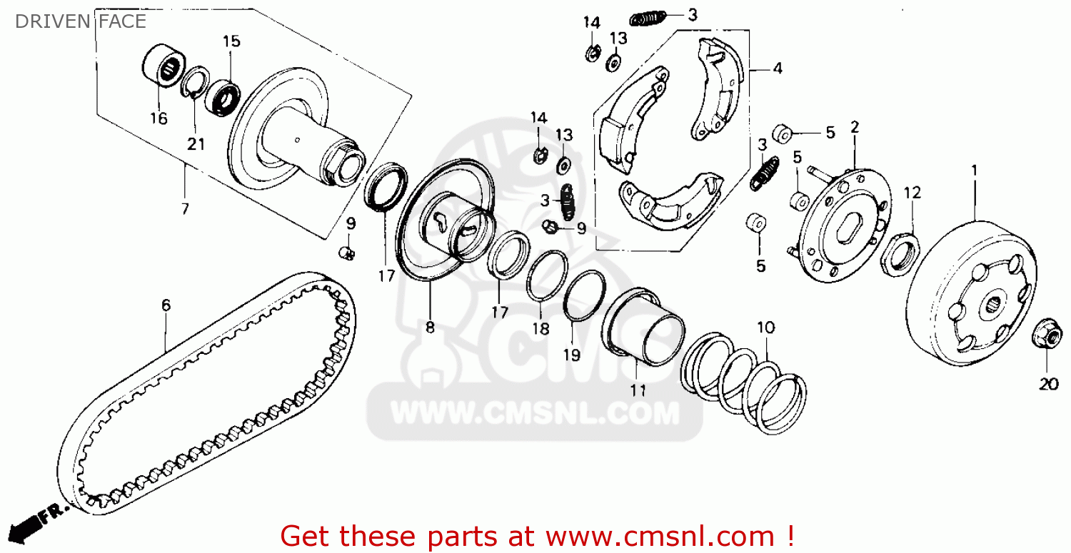 23205GR1315: Face Set,driven Honda - buy the 23205-GR1-315 at CMSNL