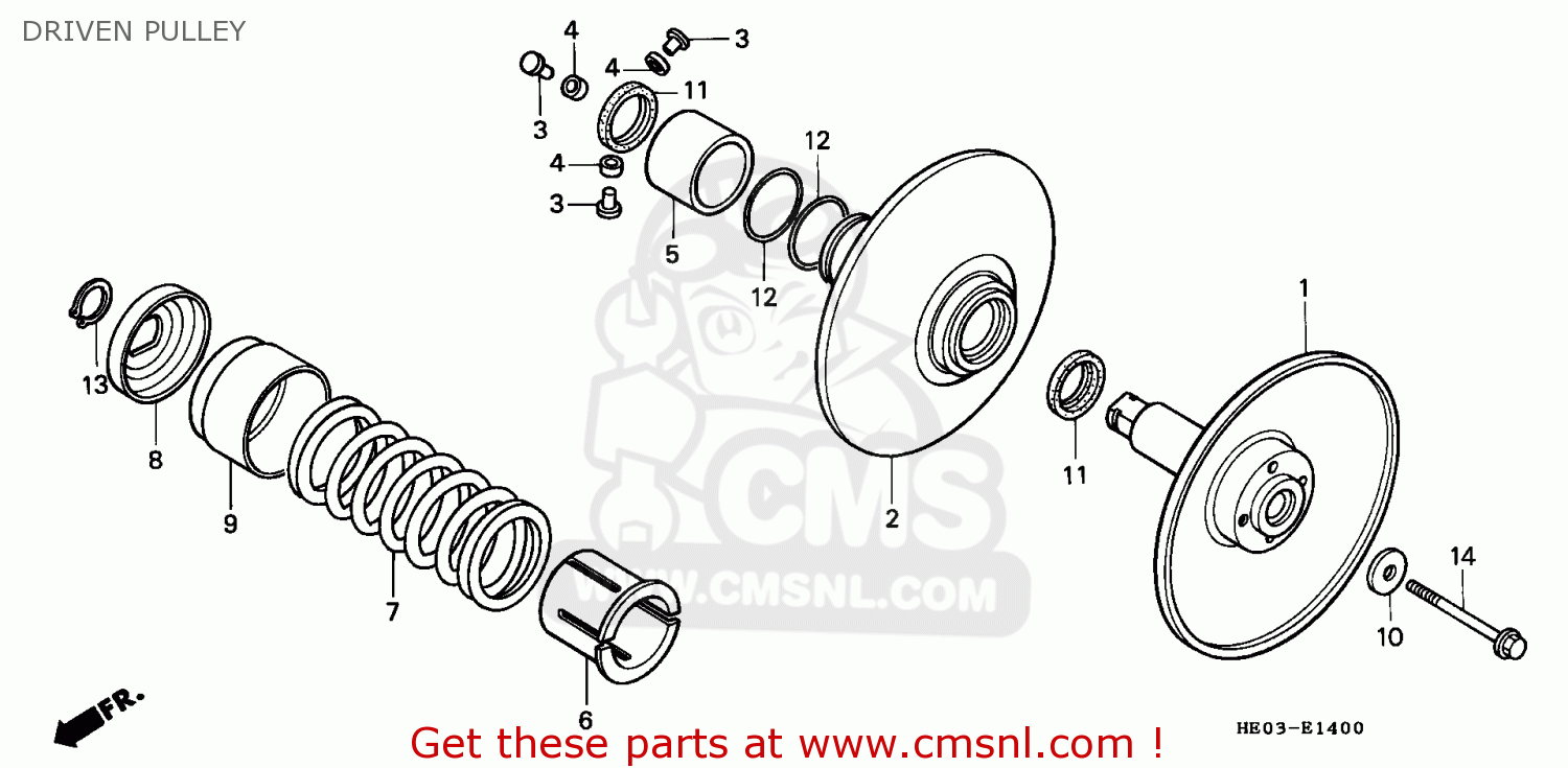 22210HE0670: Face Comp.,fixed Honda - buy the 22210-HE0-670 at CMSNL
