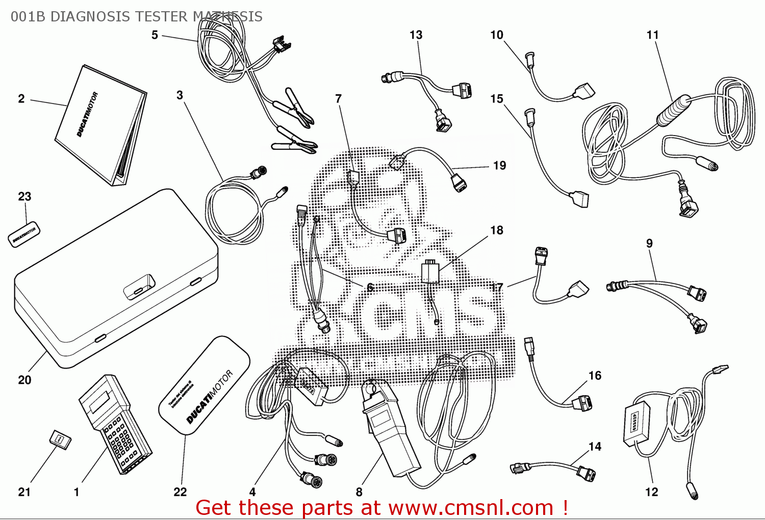 Ducati MH900 2002 USA (EVOLUZIONE) 9151-1241B 001B DIAGNOSIS TESTER ...
