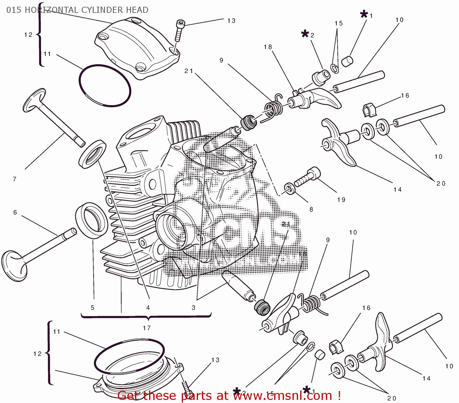 Ducati MO795 2012 THAI (MONSTER 795) 9151-3301B 015 HORIZONTAL CYLINDER ...