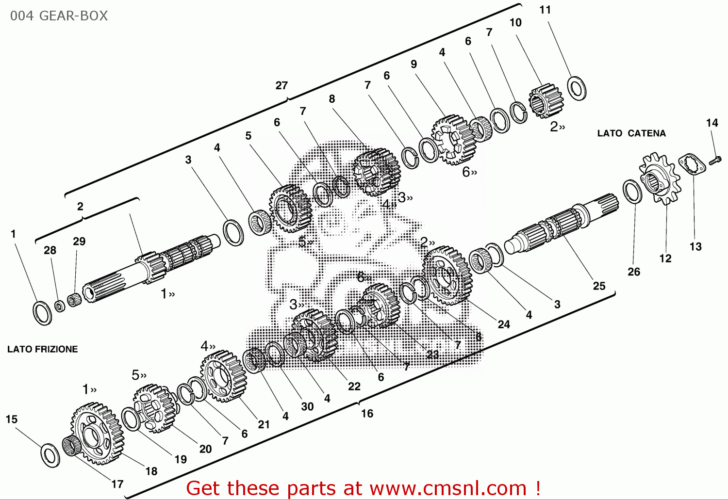 Ducati MS4 2002 EU (MONSTER S4) 9151-1171B parts lists and schematics