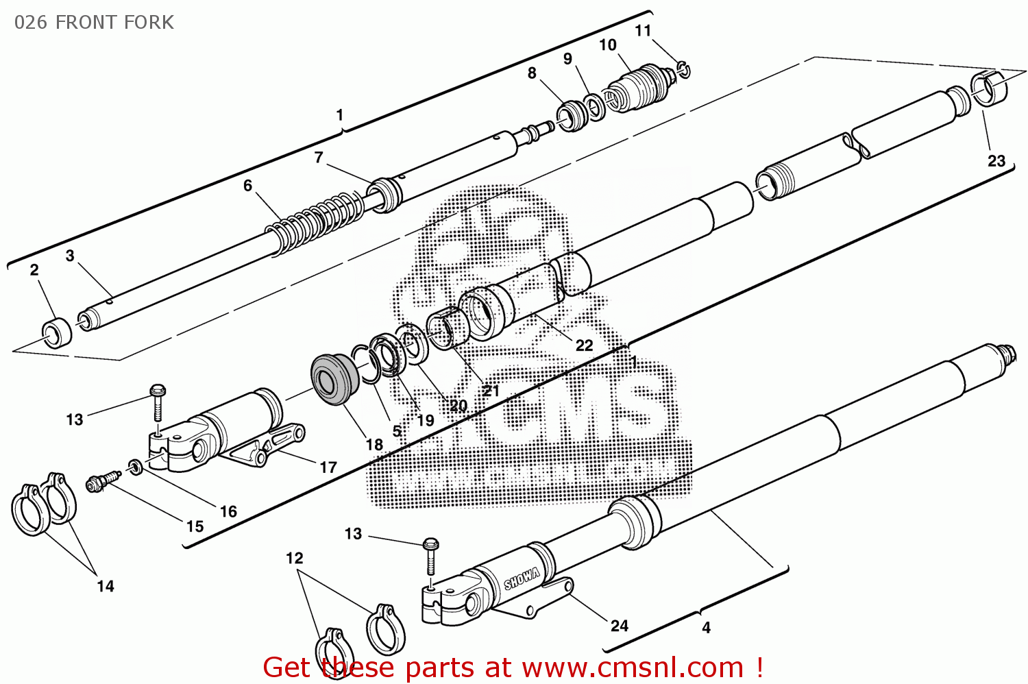 Ducati MS4 2002 EU (MONSTER S4) 9151-1171B parts lists and schematics