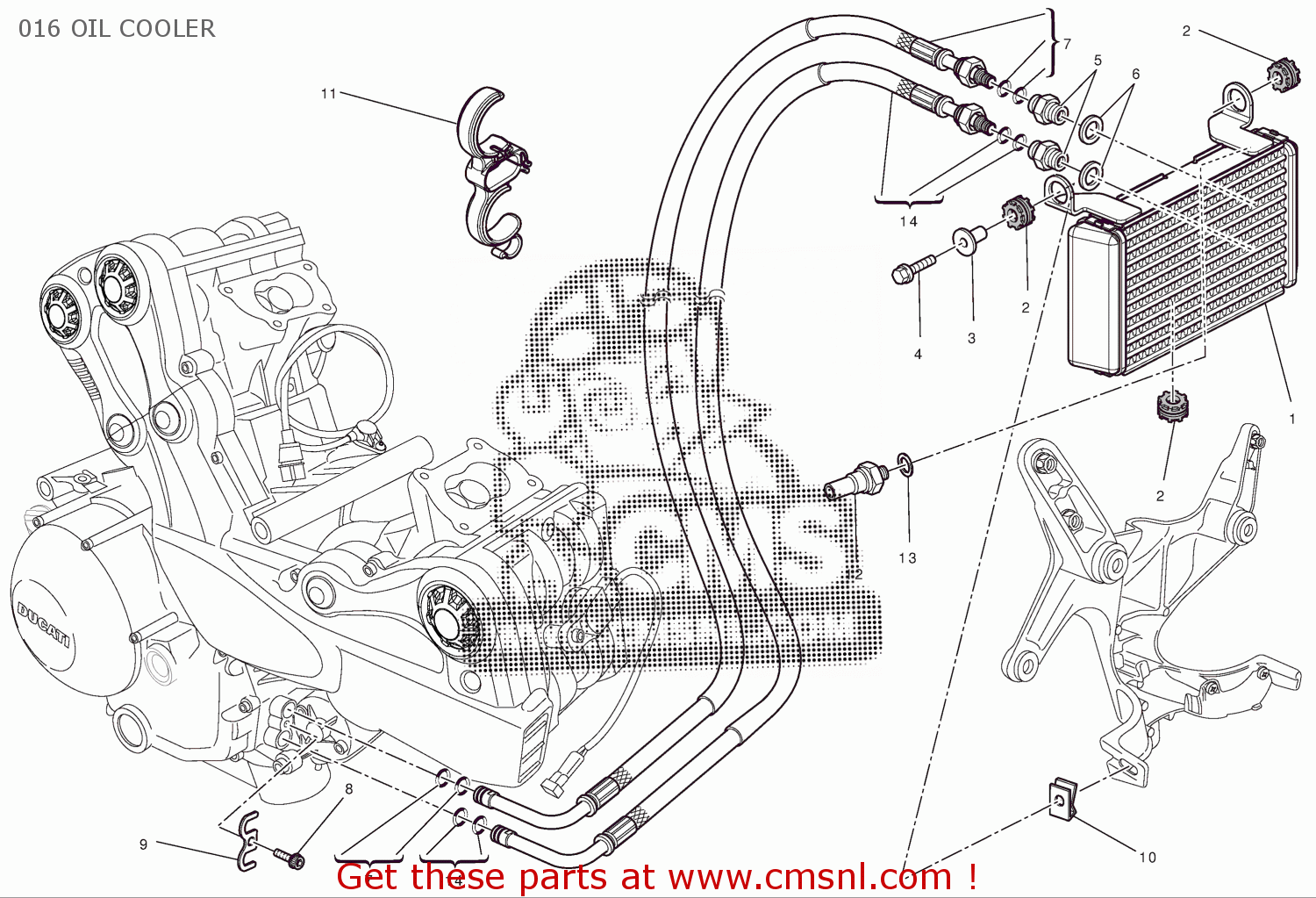 Ducati MTS1200T 2010 EU (MULTISTRADA 1200S ABS TOURING) 9151-3021A 016 ...