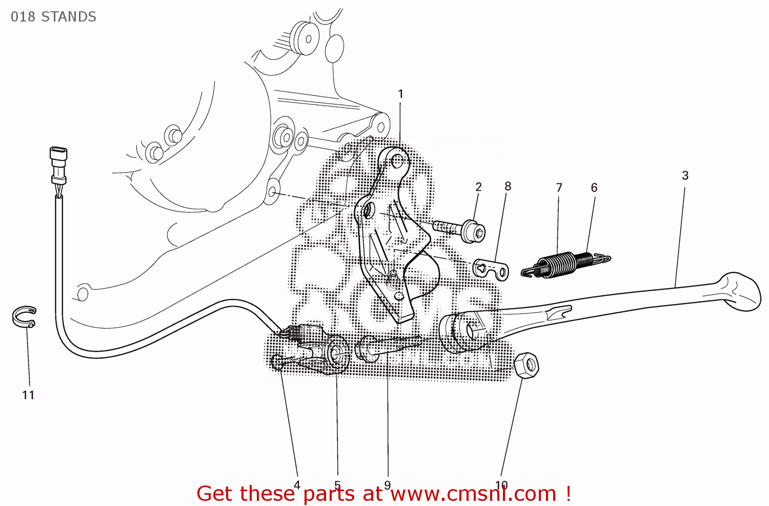 Ducati MTS620 2006 USA (MULTISTRADA 620) 9151-2271C 018 STANDS - buy ...