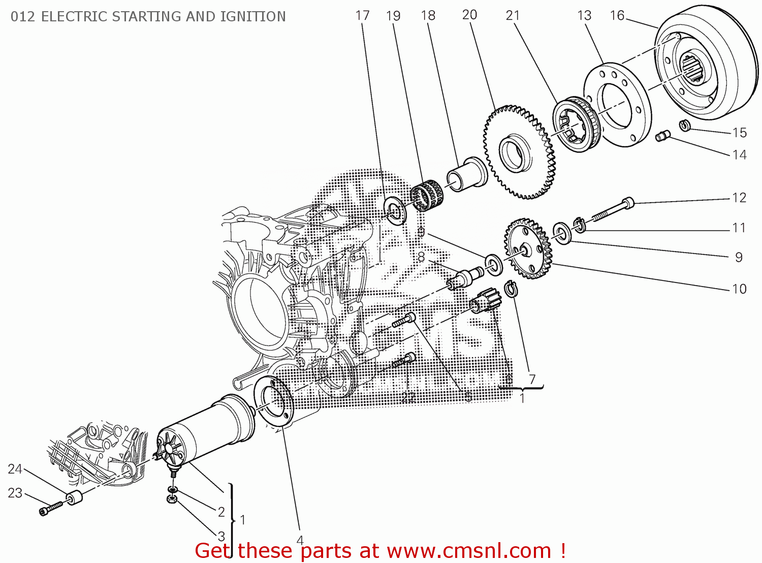 Ducati SCGT1000 2008 USA (SPORTCLASSIC GT 1000) 9151-2762B 012 ELECTRIC ...