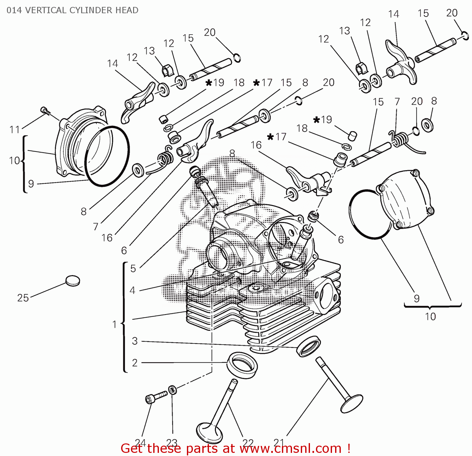 Ducati SCGT1000 2008 USA (SPORTCLASSIC GT 1000) 9151-2762B 014 VERTICAL ...