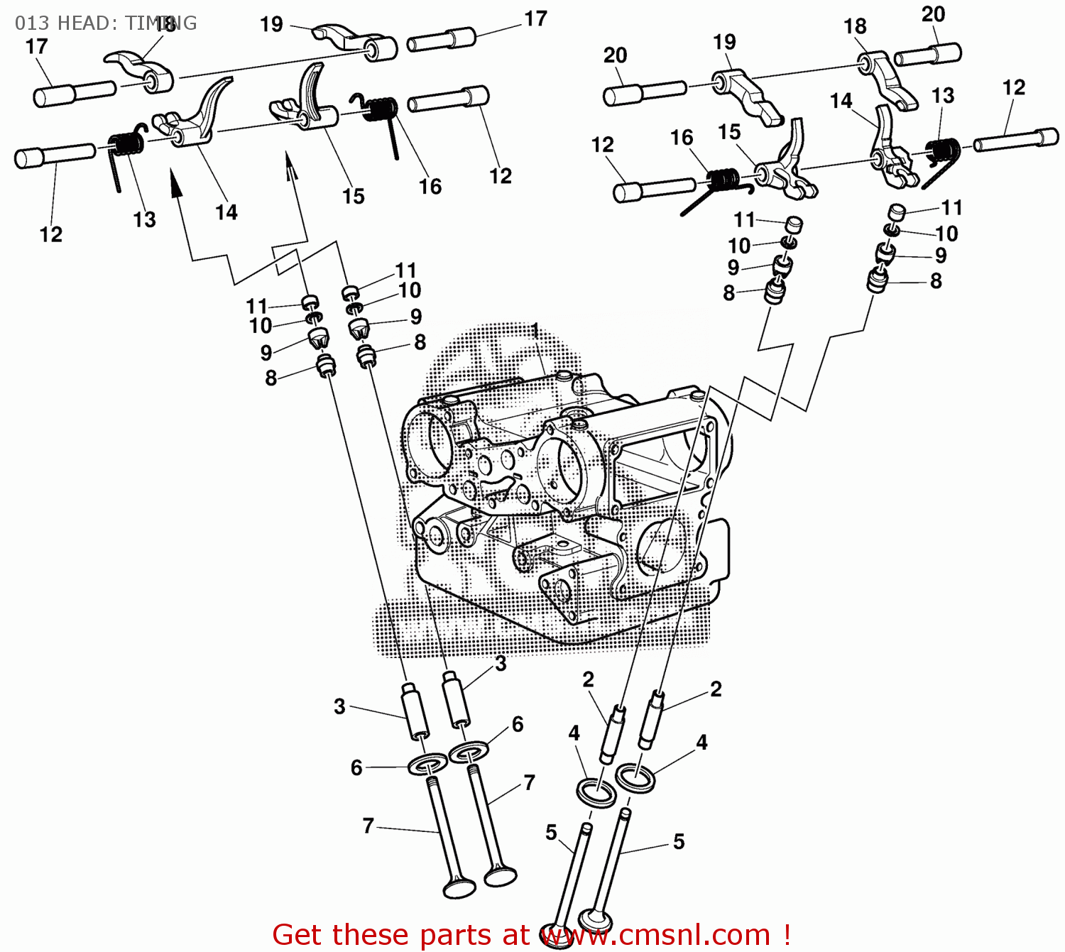 Ducati STST4 2001 USA (SPORTTOURING ST4) 9151-0631C 013 HEAD: TIMING ...