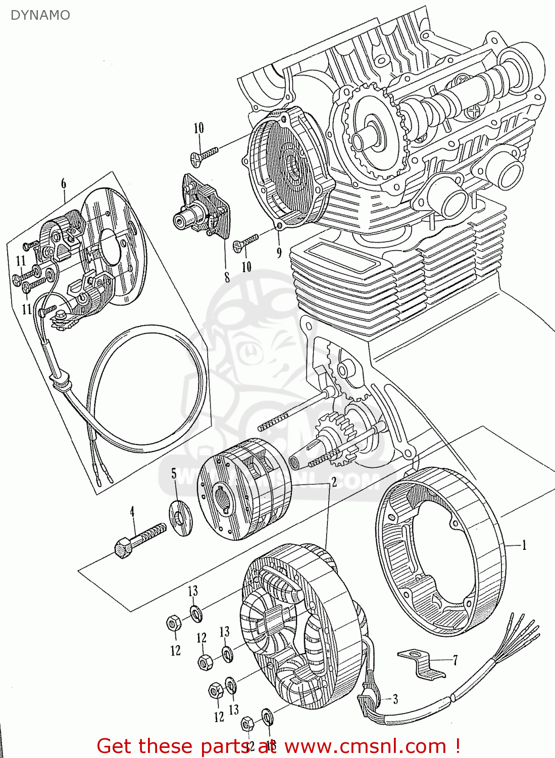CR931801A: Ac Generator, Roter Type Honda - buy the CR931-801-A at CMSNL