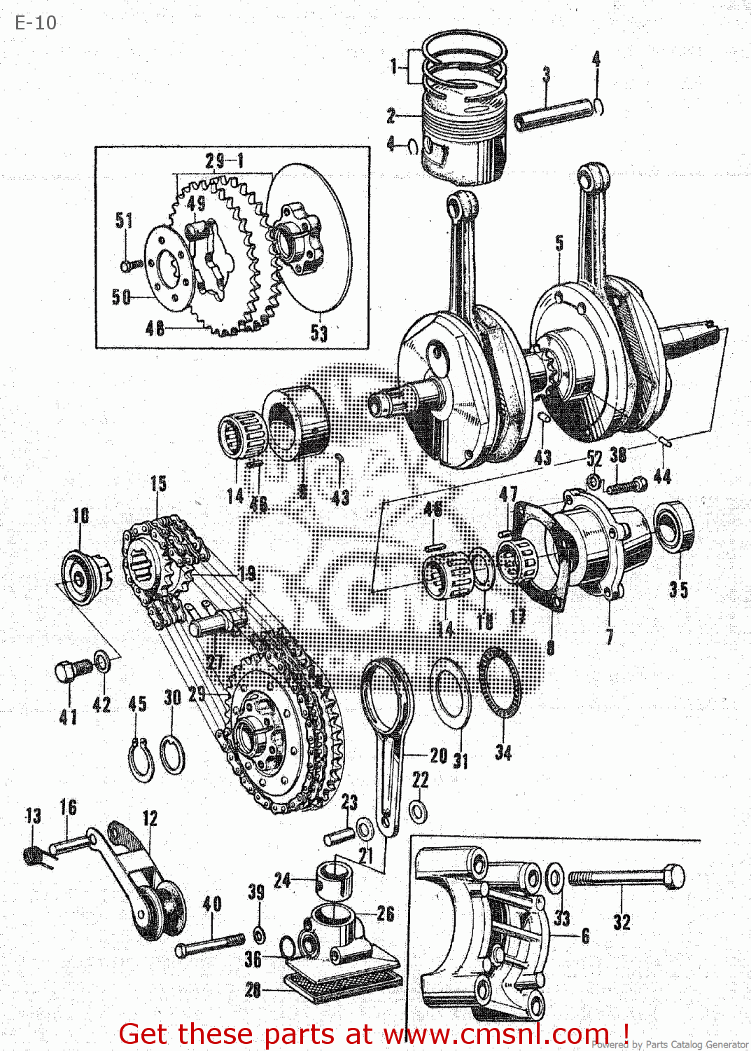 HOLDER R, MAIN BEARING ROLLER RETAINER for TN360 JAPAN - order at CMSNL
