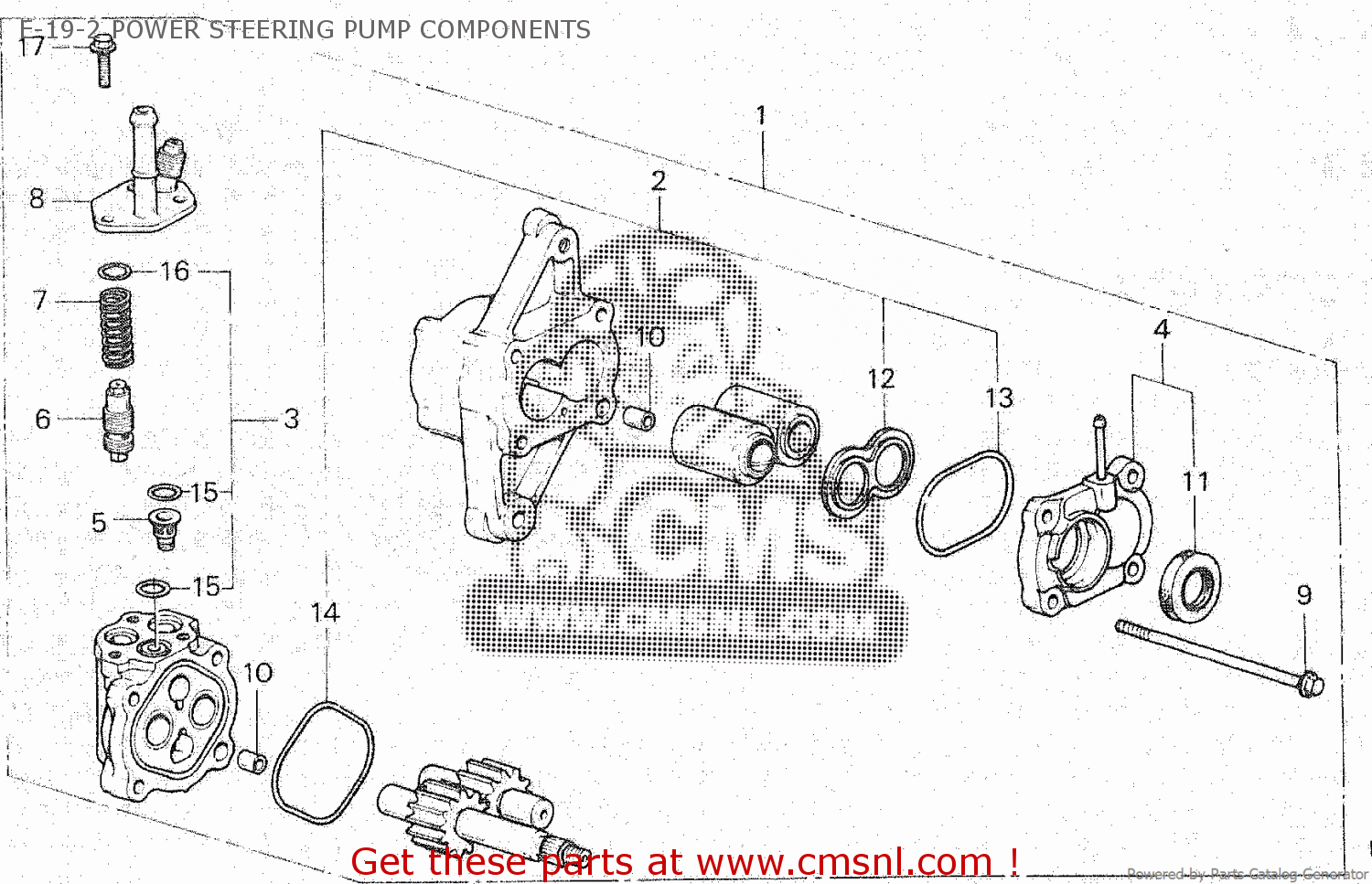 56110PB1000: Pump Sub Assy Honda - buy the 56110-PB1-000 at CMSNL