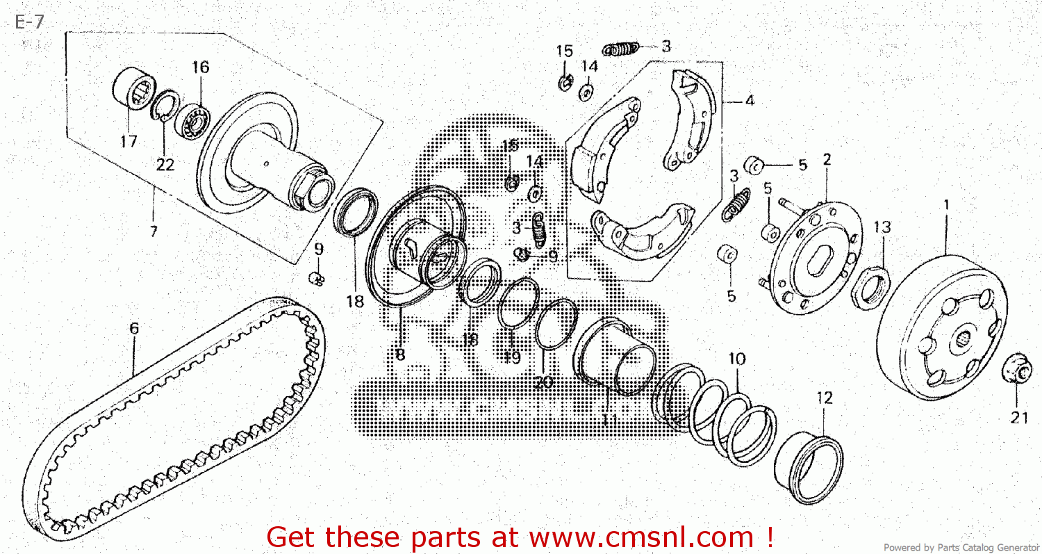 23100GS7003: Belt,drive (bando Honda - buy the 23100-GS7-003 at CMSNL