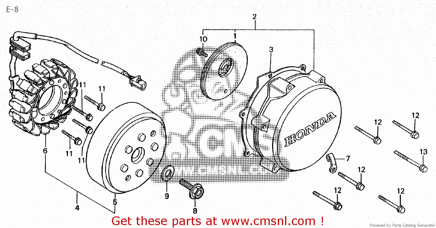 11635KY6000: Cover,a.c.generat Honda - buy the 11635-KY6-000 at CMSNL