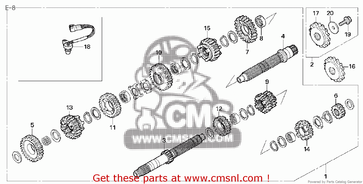 23211MELR10: Shaft,main Honda - buy the 23211-MEL-R10 at CMSNL