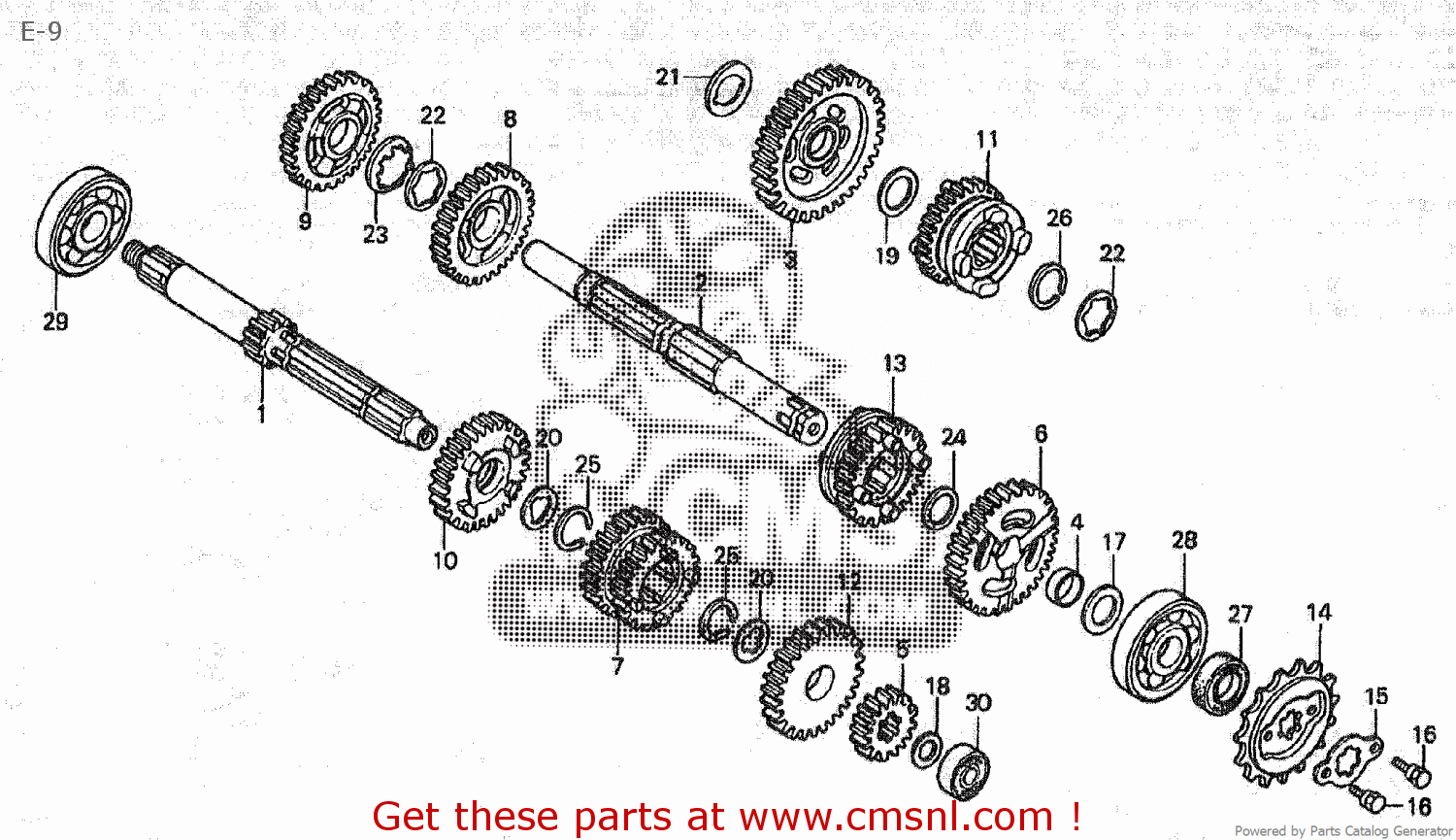23211GT5000: Shaft,main Transm Honda - buy the 23211-GT5-000 at CMSNL