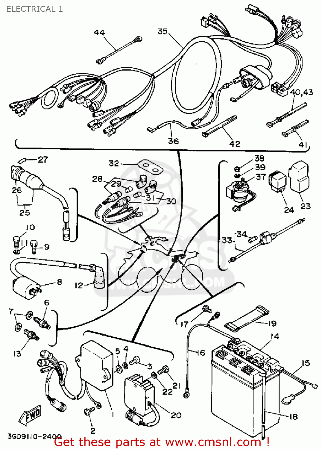 3GD8259020: Wire Harness Assy Yamaha - buy the 3GD-82590-20-00 at CMSNL