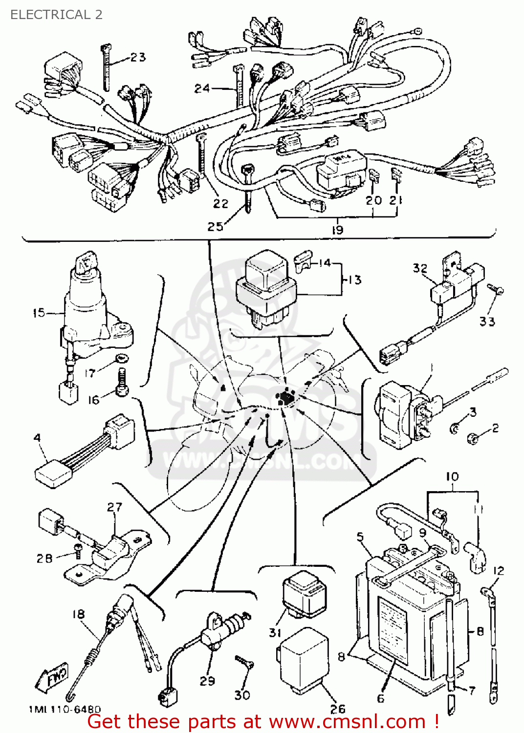 1LJ8259000: Wire Harness Assy Yamaha - buy the 1LJ-82590-00-00 at CMSNL