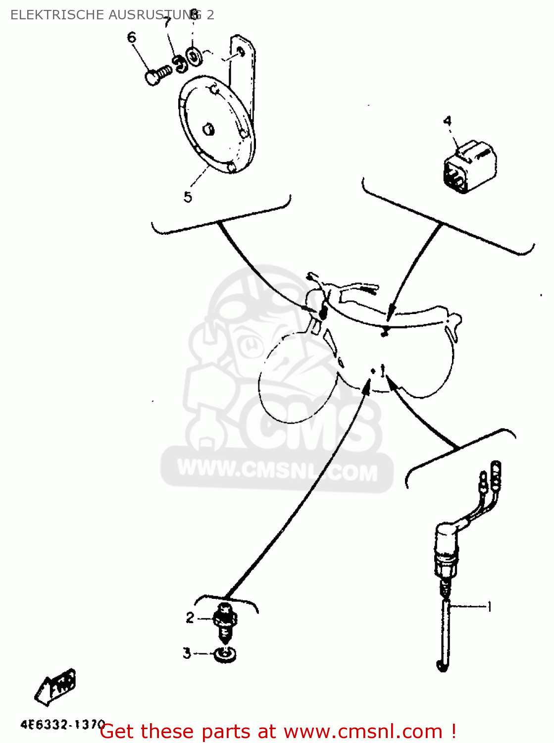 2J28253000: Stop Switch Assy Yamaha - buy the 2J2-82530-00 at CMSNL