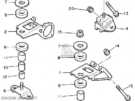 8V02141900: Bracket, Engine 2 Yamaha - buy the 8V0-21419-00 at CMSNL