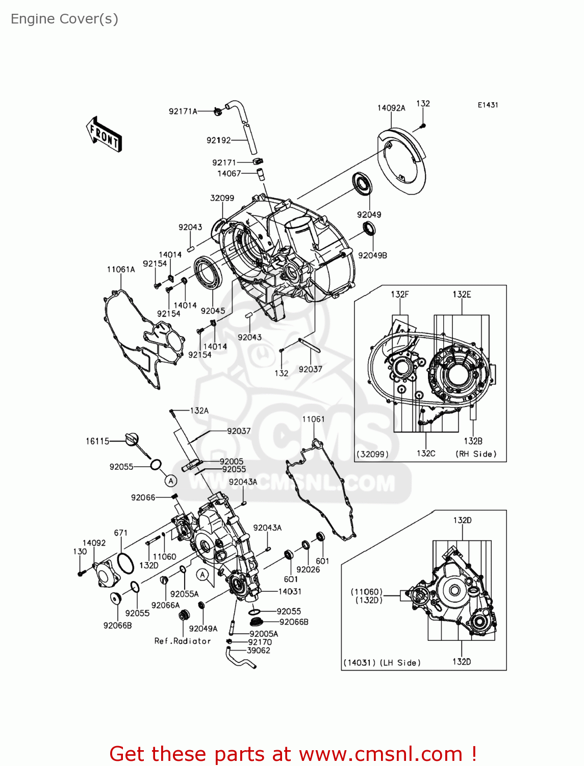 320990726: Case,cvt Kawasaki - buy the 32099-0726 at CMSNL