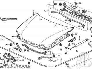 60100S87A90ZZ: Hood Comp(dot) Honda - buy the 60100-S87-A90ZZ at CMSNL