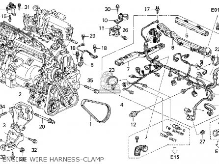32110P0AA00: Wire Harness, Engine Honda - buy the 32110-P0A-A00 at CMSNL