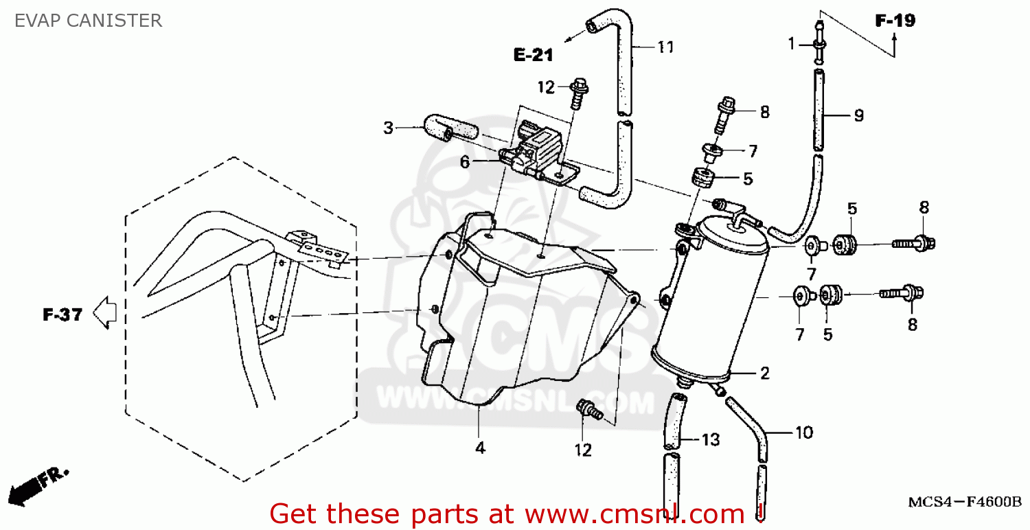 17414MCS710: Tube, Canister Drain Honda - buy the 17414-MCS-710 at CMSNL