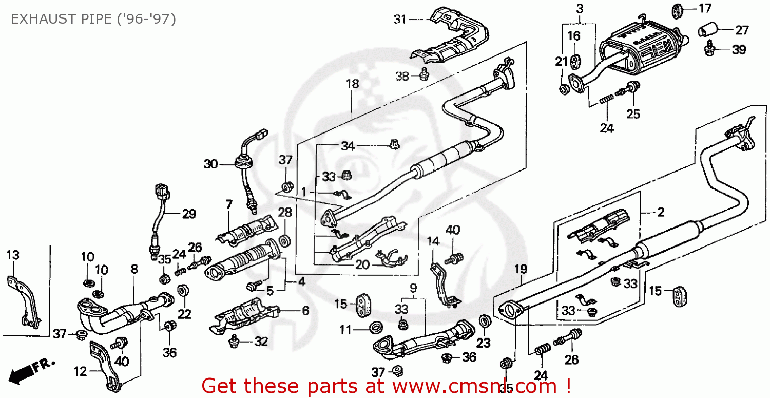 36531P73G01: Sensor,oxygen Honda - buy the 36531-P73-G01 at CMSNL