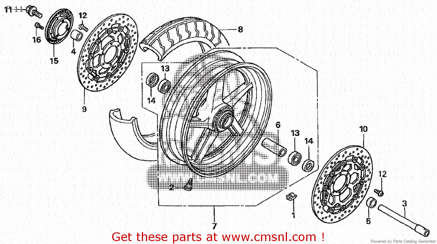 44650MEJ720: Wheel Sub Assy,fr Honda - buy the 44650-MEJ-720 at CMSNL