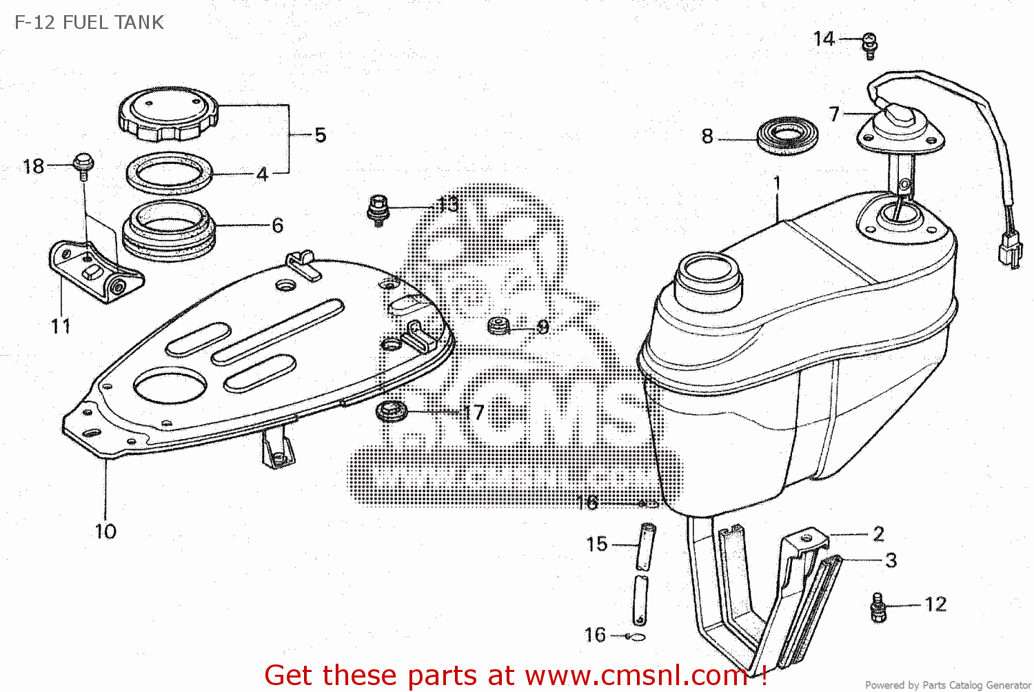 17500GB1940: Tank Comp., Fuel Honda - buy the 17500-GB1-940 at CMSNL