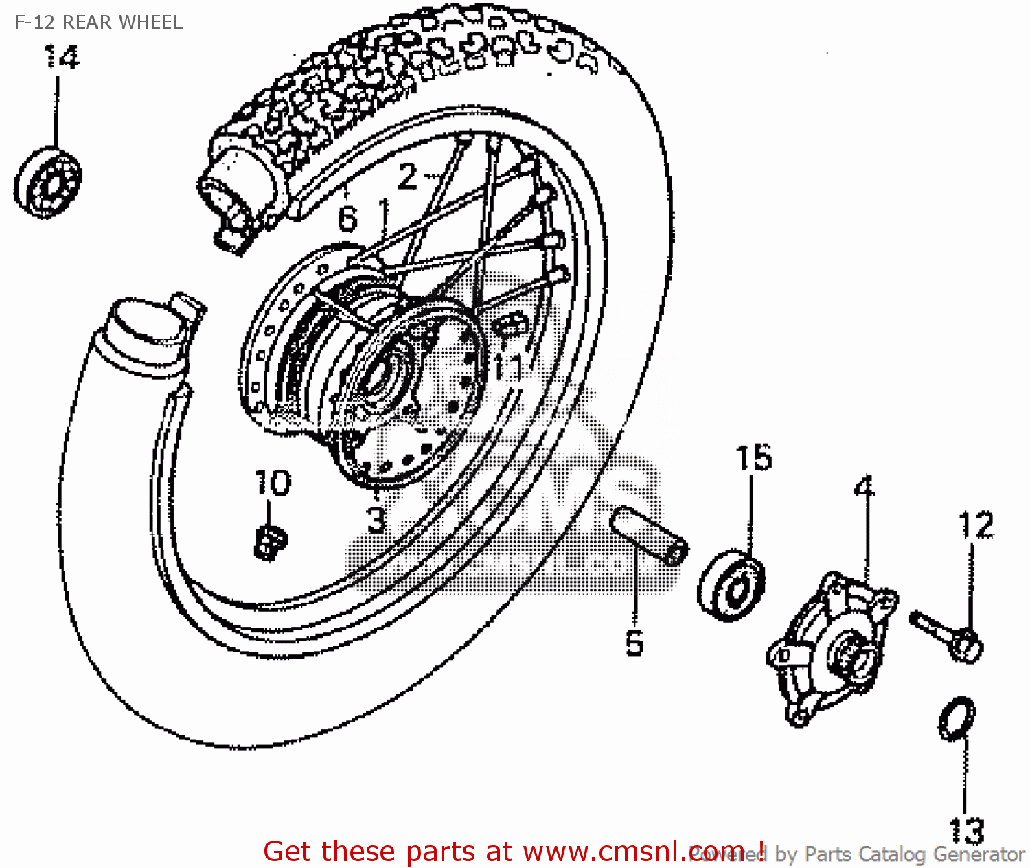 42701MG7000: Rim,rr.wheel Honda - buy the 42701-MG7-000 at CMSNL