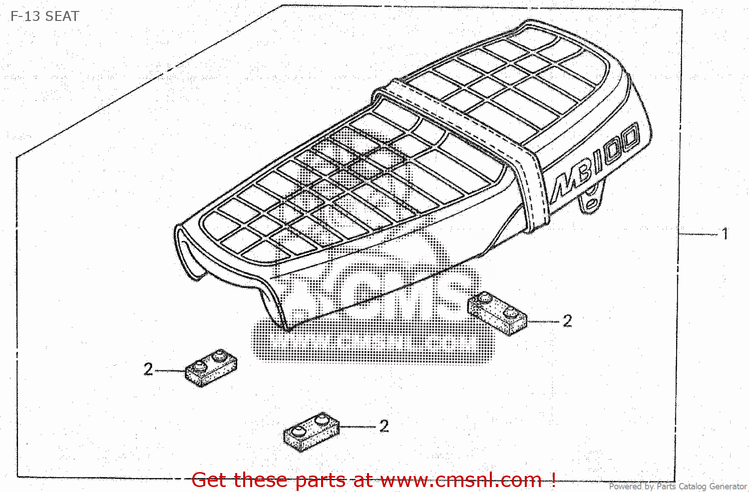 77200168740: Seat Comp., Double Honda - buy the 77200-168-740 at CMSNL